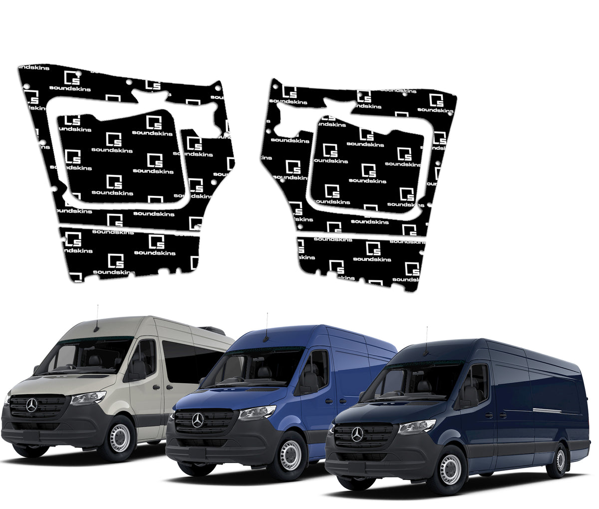 Mercedes Benz High Roof Sprinter Van 2-Door Template Kit | 2019 ...