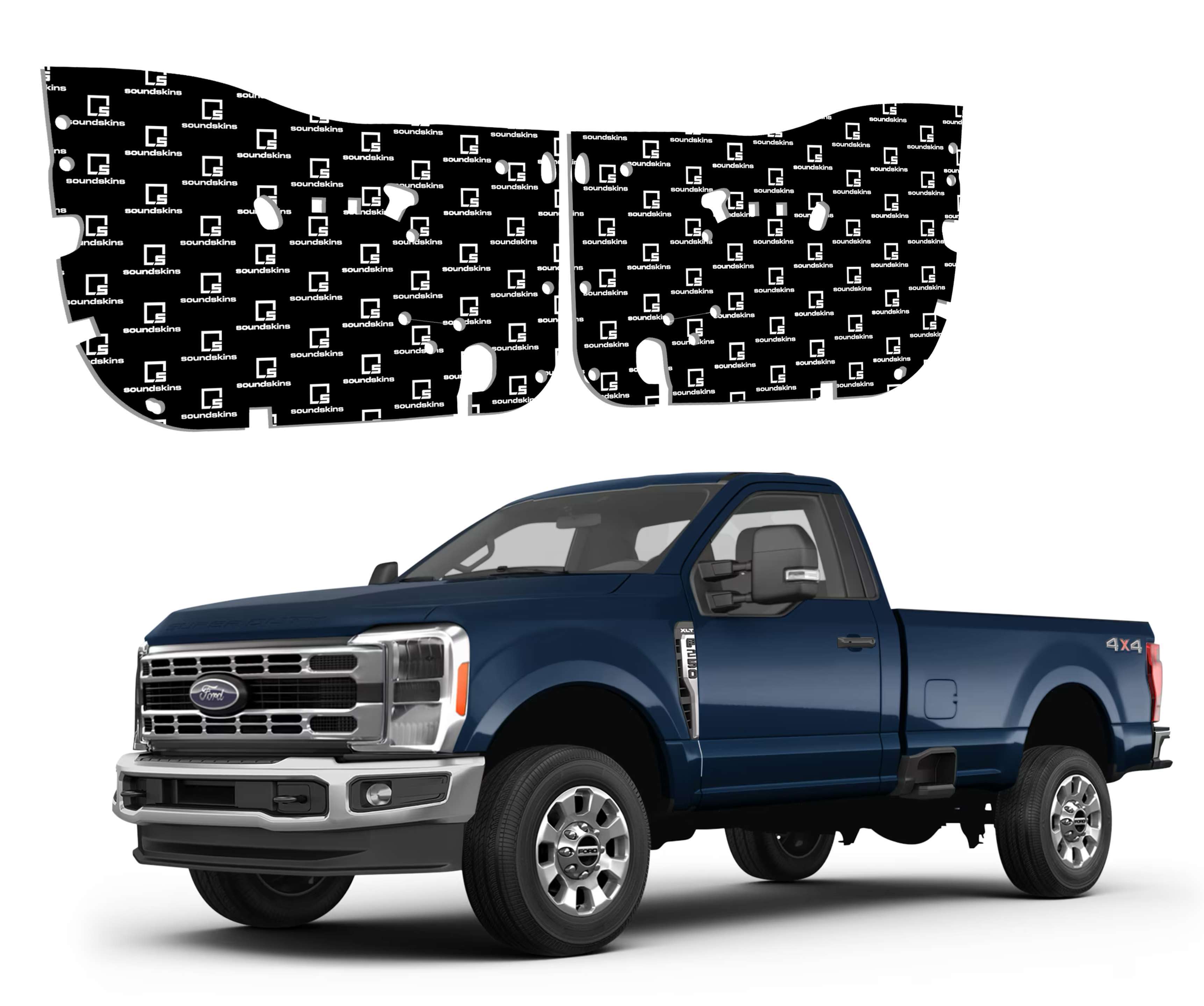 SoundSkins | 2023+ Ford Super Duty 2-Door Sound Deadening Vehicle Spec ...